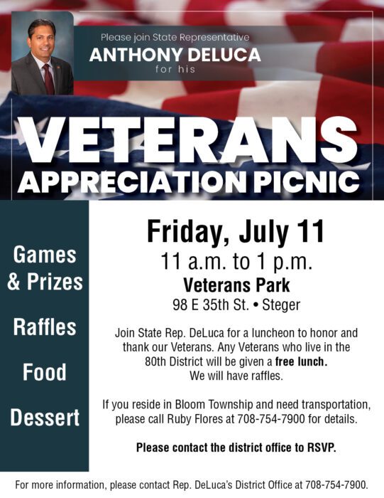 Annual Veterans Picnic July 11th 2025 | Anthony DeLuca